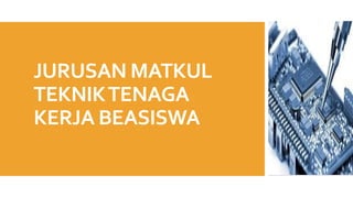 Jurusan matkul teknik tenaga kerja beasiswa | PDF