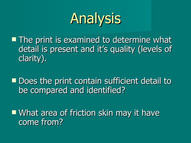 Friction Skin Identification | PPT