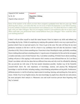 Disposition assessment tool through scenarios | PDF