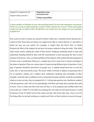 Disposition assessment tool through scenarios | PDF