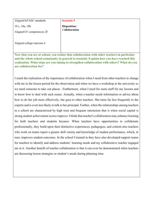 Disposition assessment tool through scenarios | PDF