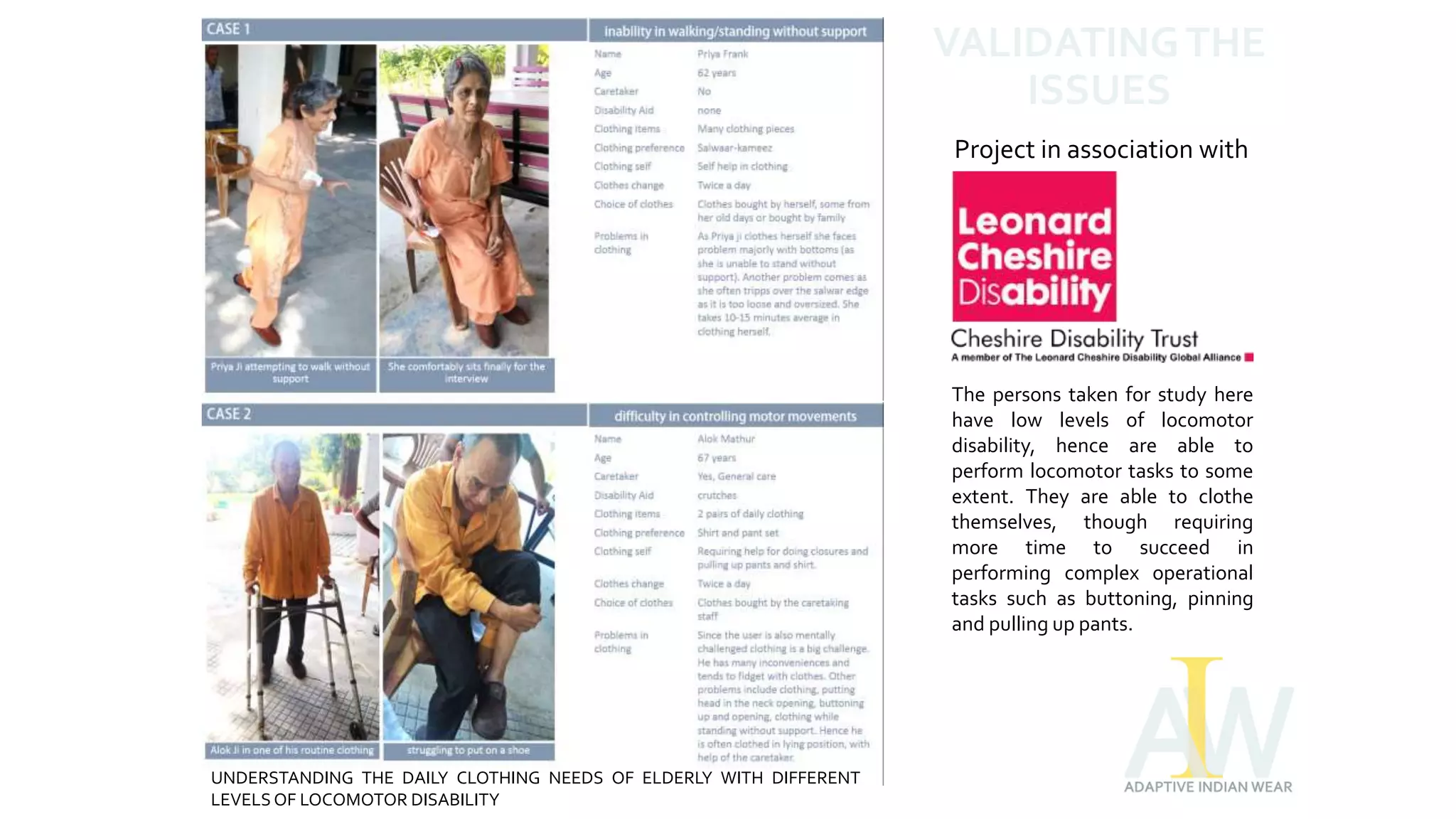 Research and Design Development: Adaptive Wear for Locomotor Disability ...