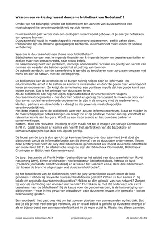 Juryrapport meest duurzame bibliotheek | PDF