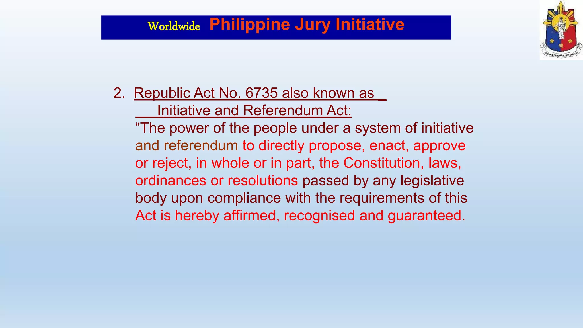 Jury System for the Filipinos | PPTX