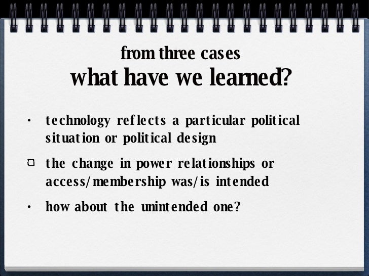 Jus494 Politics Technology