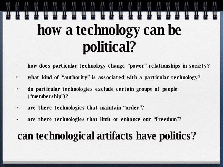 Jus494 Politics Technology