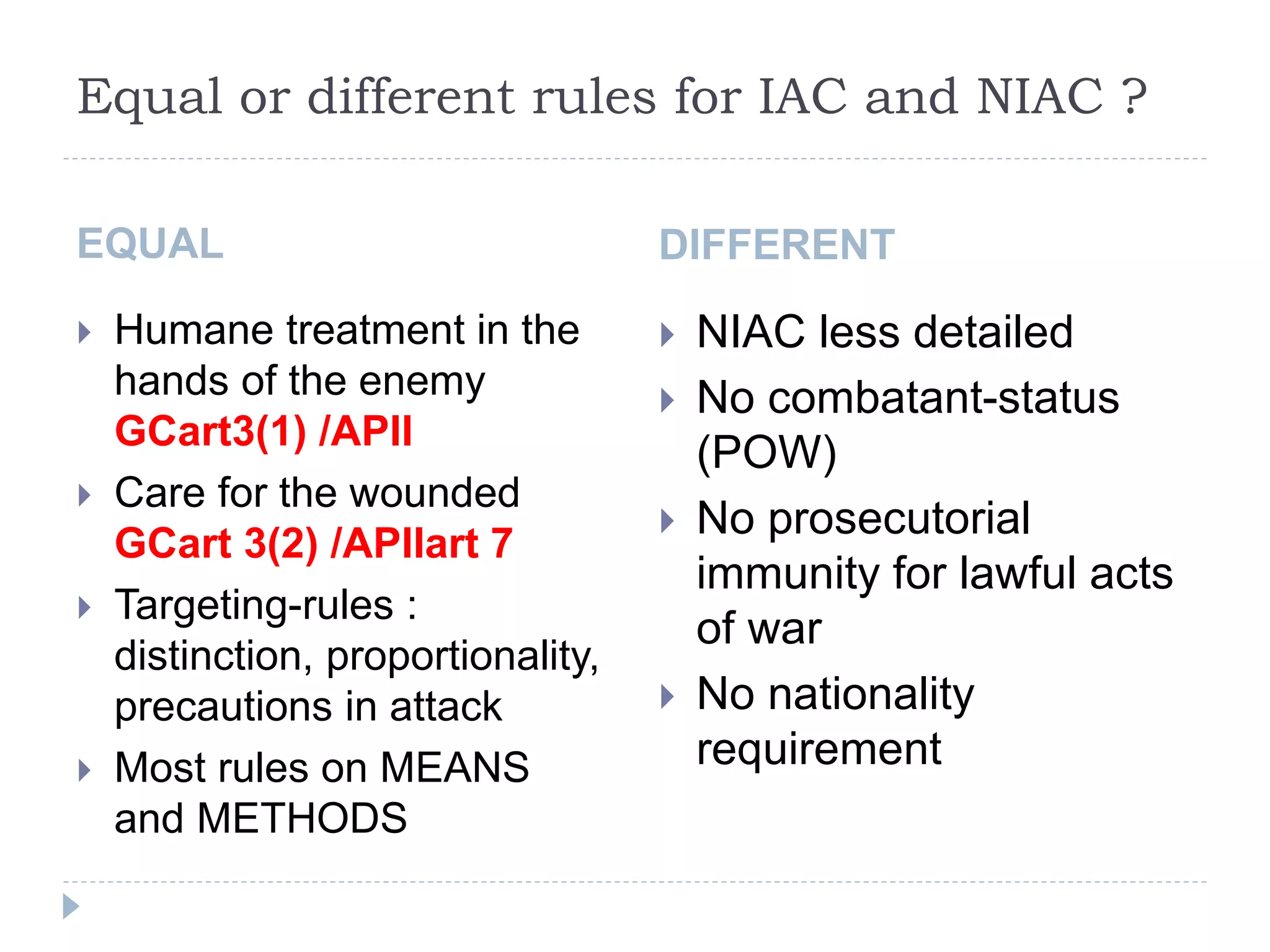 Non international armed conflict.ppt
