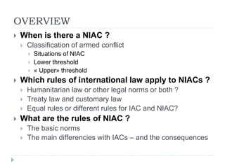 Non international armed conflict.ppt