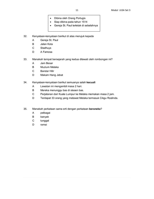 BM Pemahaman kertas 1 | PDF