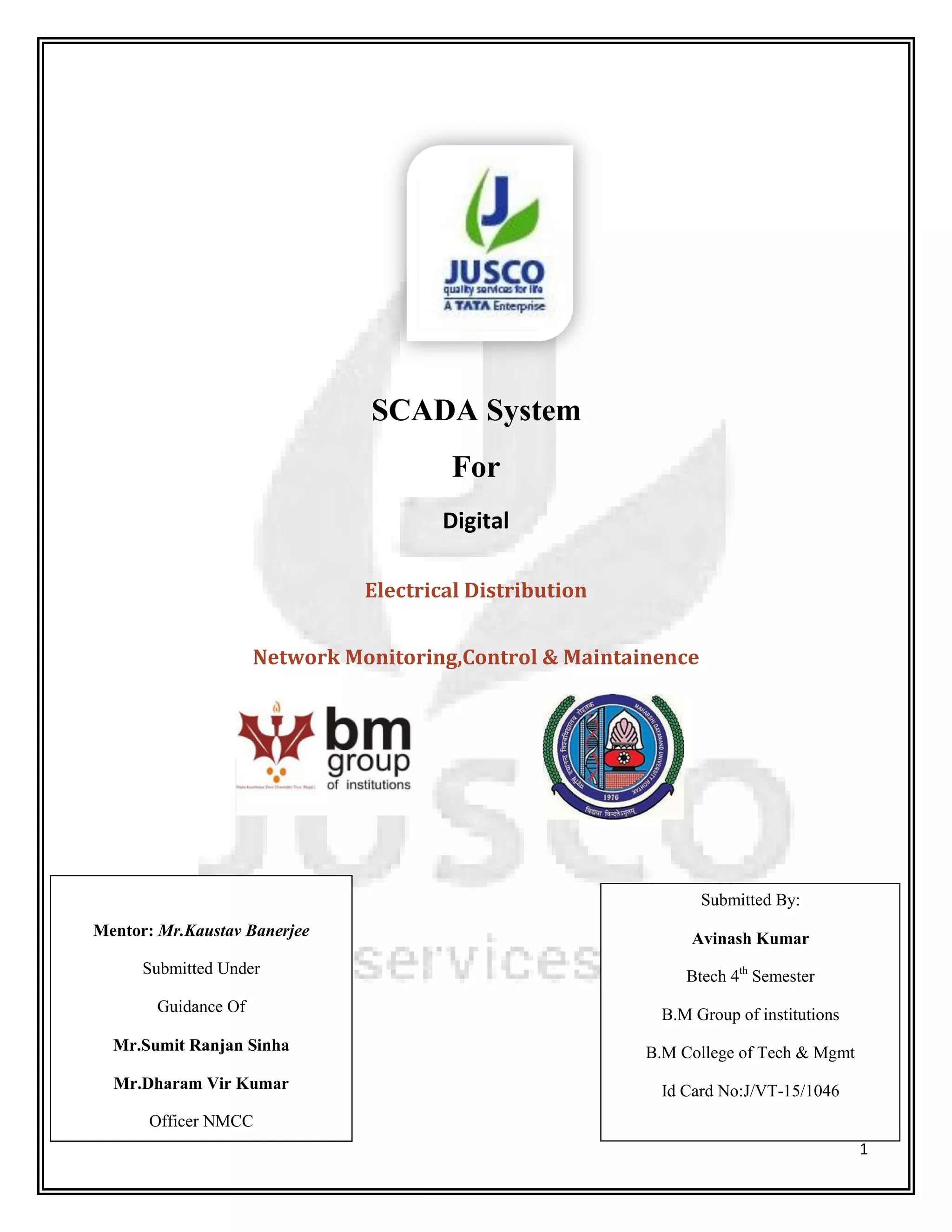 Jusco nmcc scada(avinash kumar) | PDF