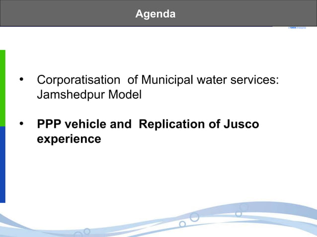 JUSCO_PPP_Jamshedpur_PPT_0.pdf | Water Services | Home Utilities