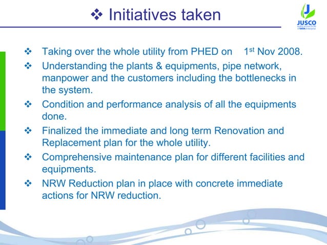 JUSCO_PPP_Jamshedpur_PPT_0.pdf | Water Services | Home Utilities