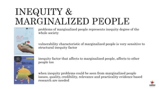 Monitoring and Evaluation of Inequity: High Risk, High Rent and High ...