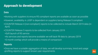 JUSP and COUNTER Release 5 - update | PPT