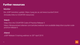 JUSP and COUNTER Release 5 - update | PPT