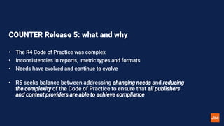 JUSP and COUNTER Release 5 - update | PPT