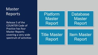JUSP and COUNTER Release 5 - update | PPT