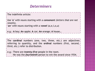 Jussara_Betânia_Determiners | PPT