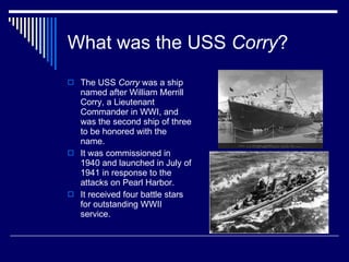 Uss Corry Dd 463 | PPT