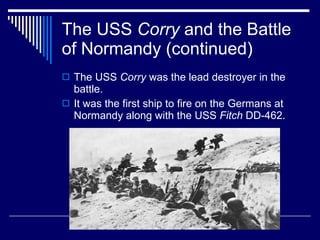 Uss Corry Dd 463 | PPT