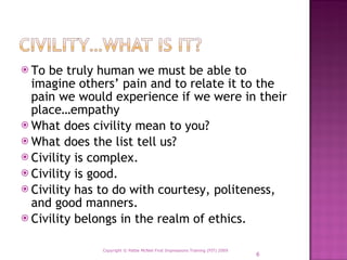 The \'Magic\' of Civility | PPT | Mental Health | Diseases and Conditions