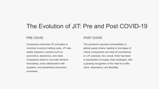 presentation on just in time in manufacturing ppt | PPT