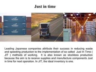 Just In Time Technique | PDF