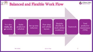 Just in-time and lean operations | PPT