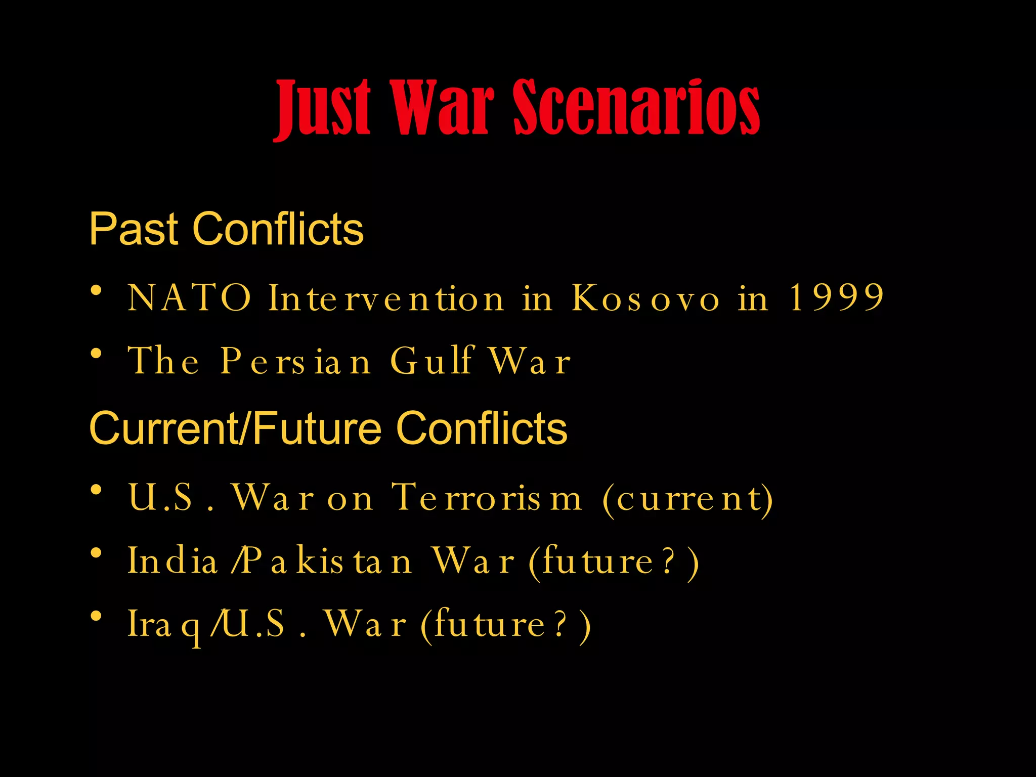 Just War Theory | PPT
