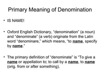 Just Christians (A promise of a new name) pt.2 | PPT