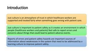 Just culture in healthcare | PPTX