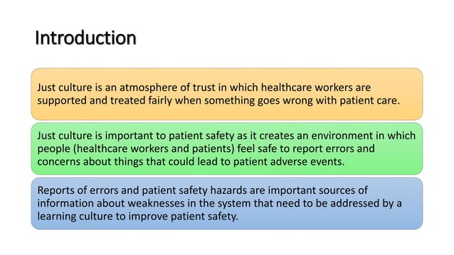 Just culture in healthcare | PPTX | Healthcare Industry | Industries