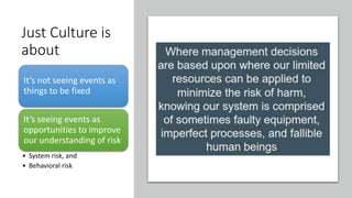 Just culture in healthcare | PPTX