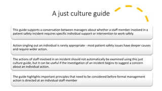 Just culture in healthcare | PPTX