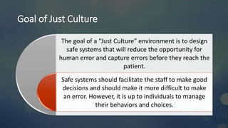 Just culture in healthcare | PPTX