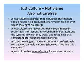 Just Culture - PSOW 2015 | PDF