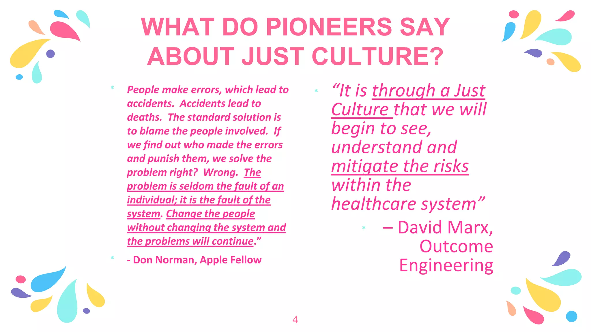 Just culture in health care system | PPTX