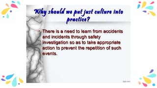 Just culture in health care system | PPTX