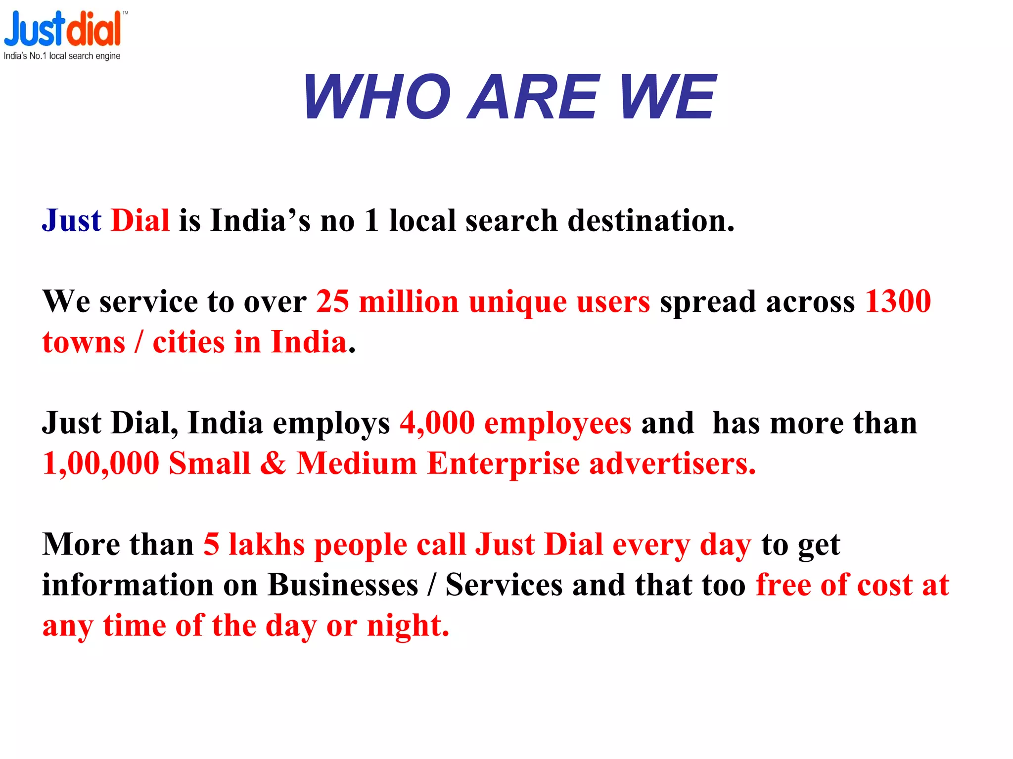Just Dial PPT | PPT