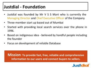 Justdial business model | PPT