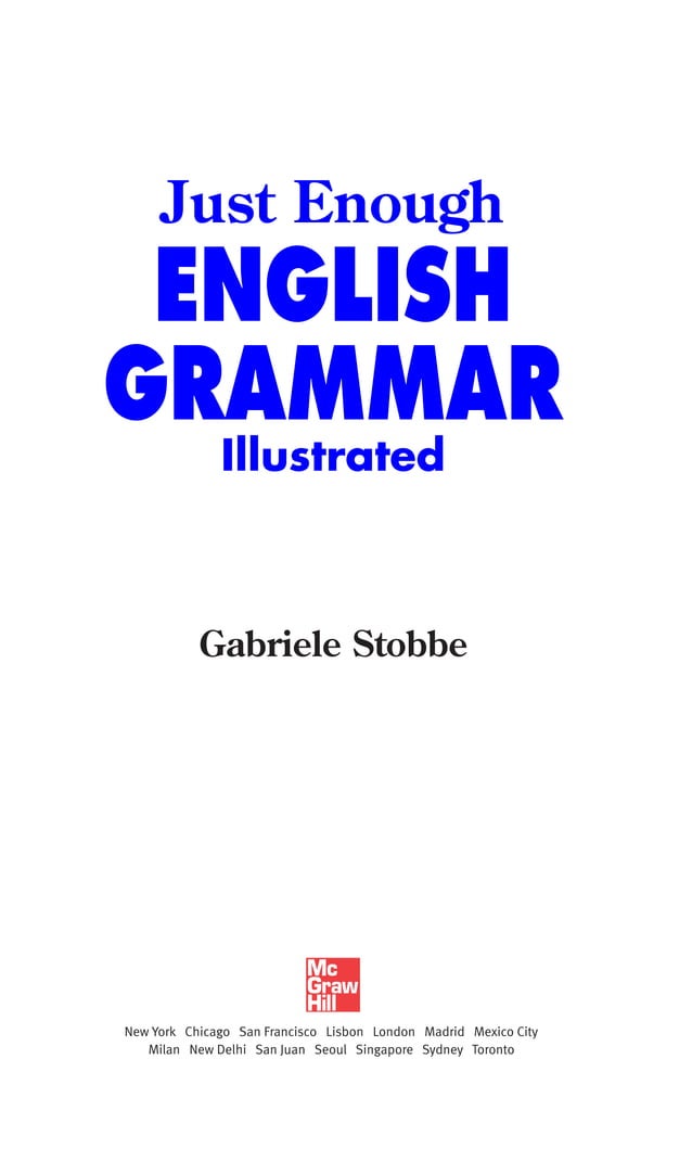 Just enough english grammar illustrated | PDF