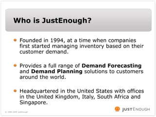 Just Enough Presentation Introduction | PPT | Logistics | Business