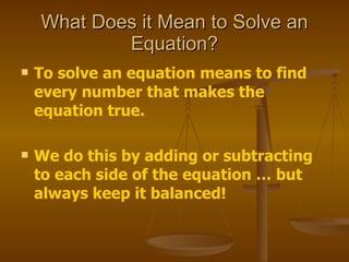 Just equations | PPT
