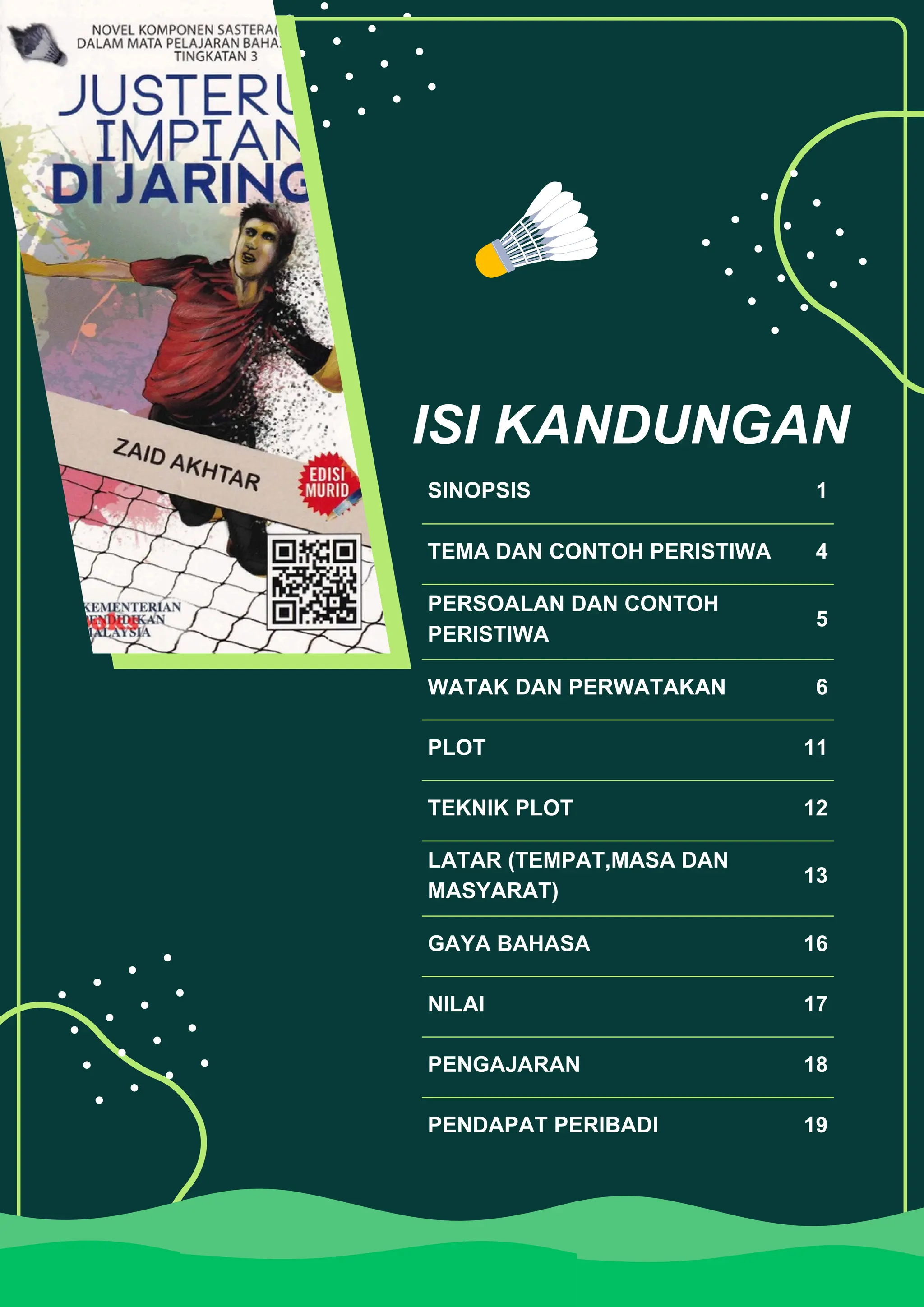 Komsas: Justeru Impian Di Jaring (Tingkatan 3) | PDF