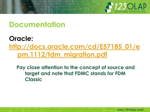 FDM to FDMEE migration utility | PPT