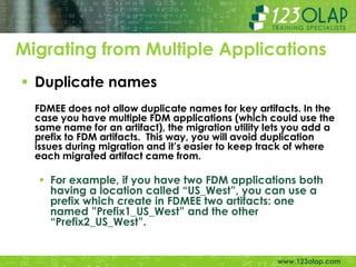 FDM to FDMEE migration utility | PDF | Web Development | Internet