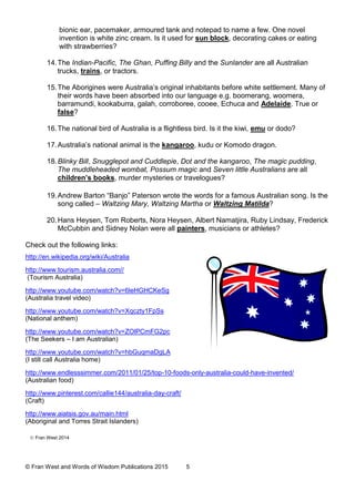 Just for the blokes: activities for men in aged care, by Fran West and ...