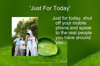 Just For Today | PPT