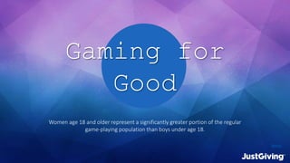 Everything your charity needs to know about gaming | PPTX