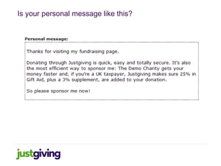 Justgivings Top 10 Fundraising Tips (Marathon Edition) | PPT